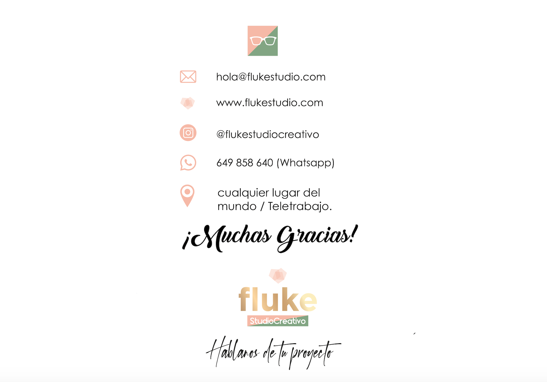 Asesoramiento gratuito. Contacta y llámanos - Fluke Studio